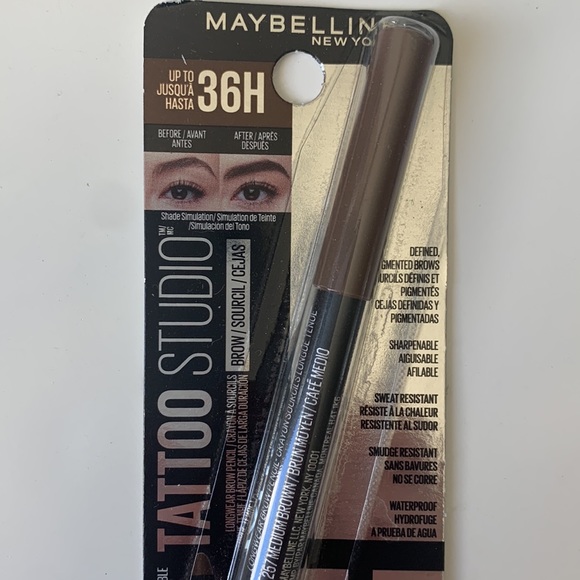 Maybelline | Makeup | Maybelline Tattoo Studio Brow Pencil | Poshmark
